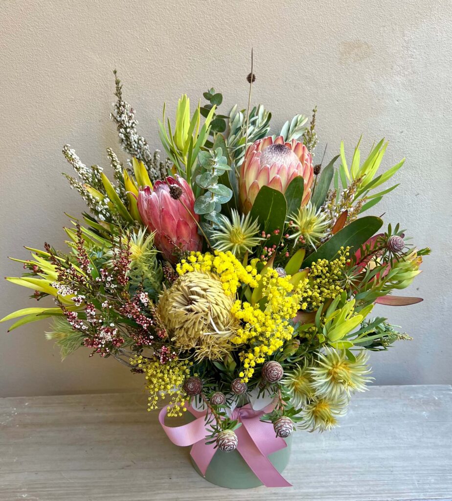 Native Posy in a Ceramic - Blossoms of Tweed Banora Florist